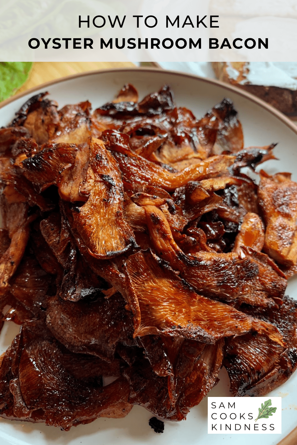 How to make Mushroom Bacon - Sam Cooks Kindness