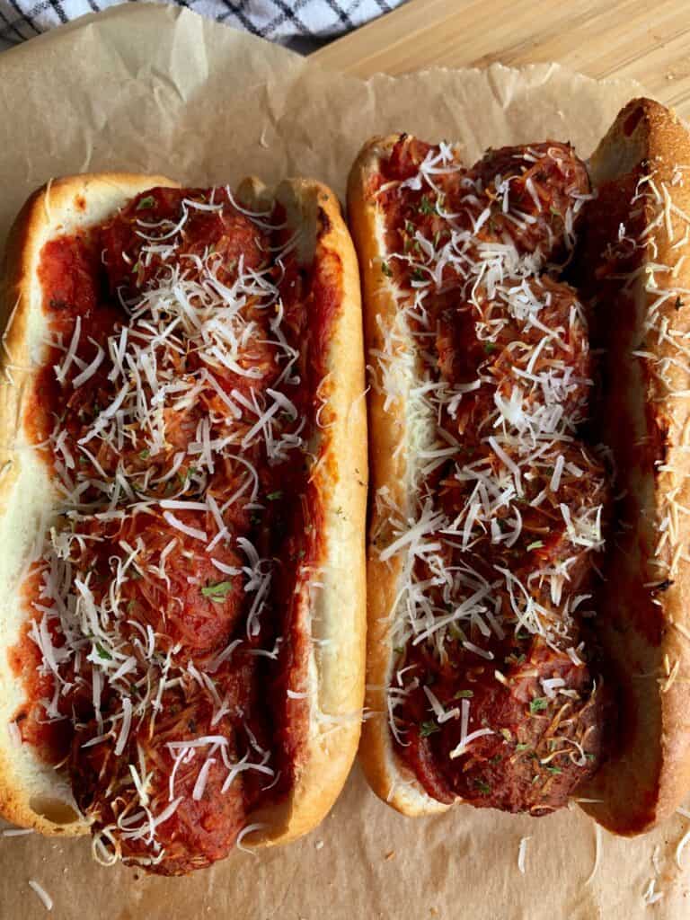 How to make a Vegan Meatball Sub - Sam Cooks Kindness
