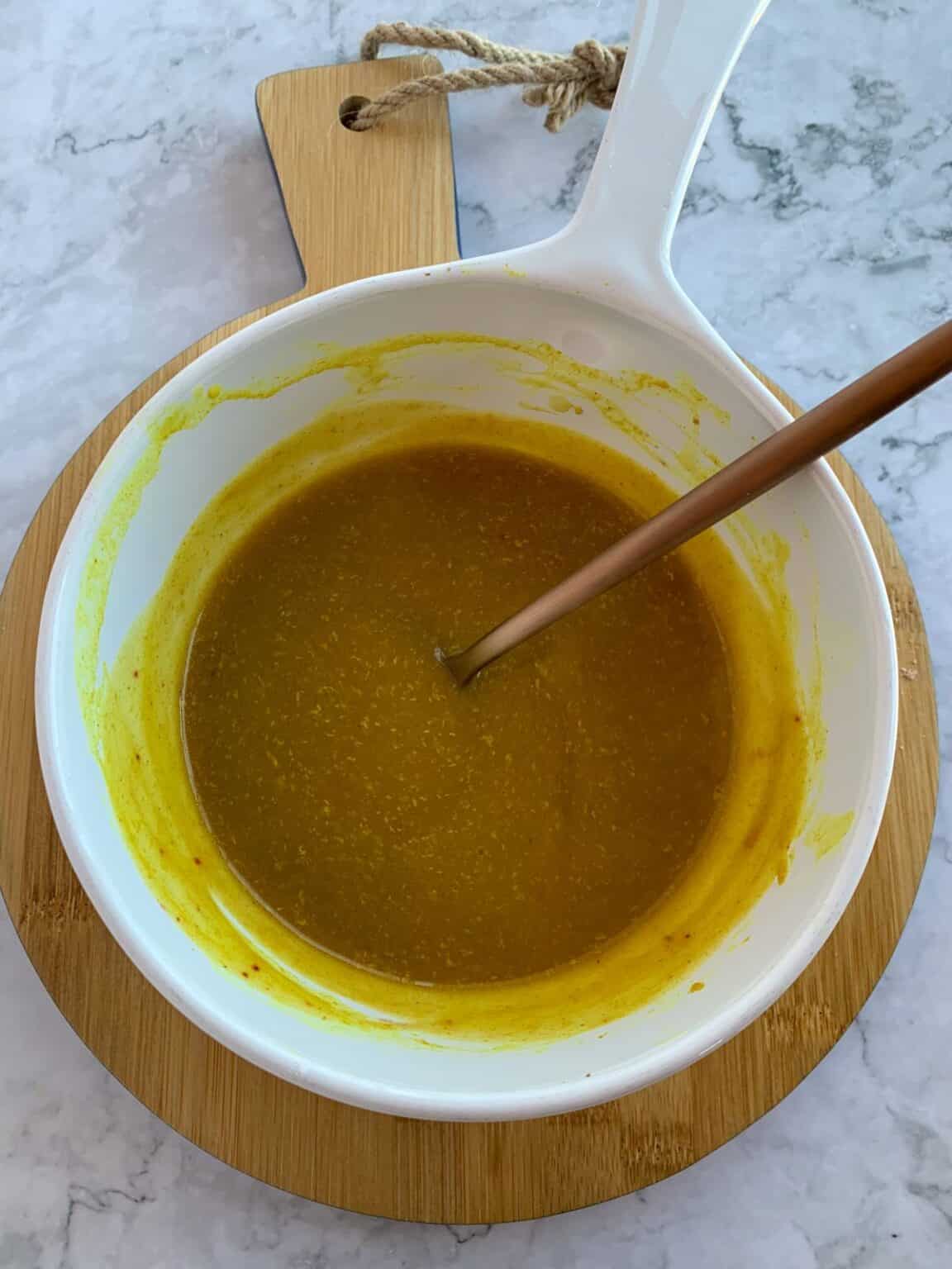 Vegan Egg Yolk Sauce - Sam Cooks Kindness