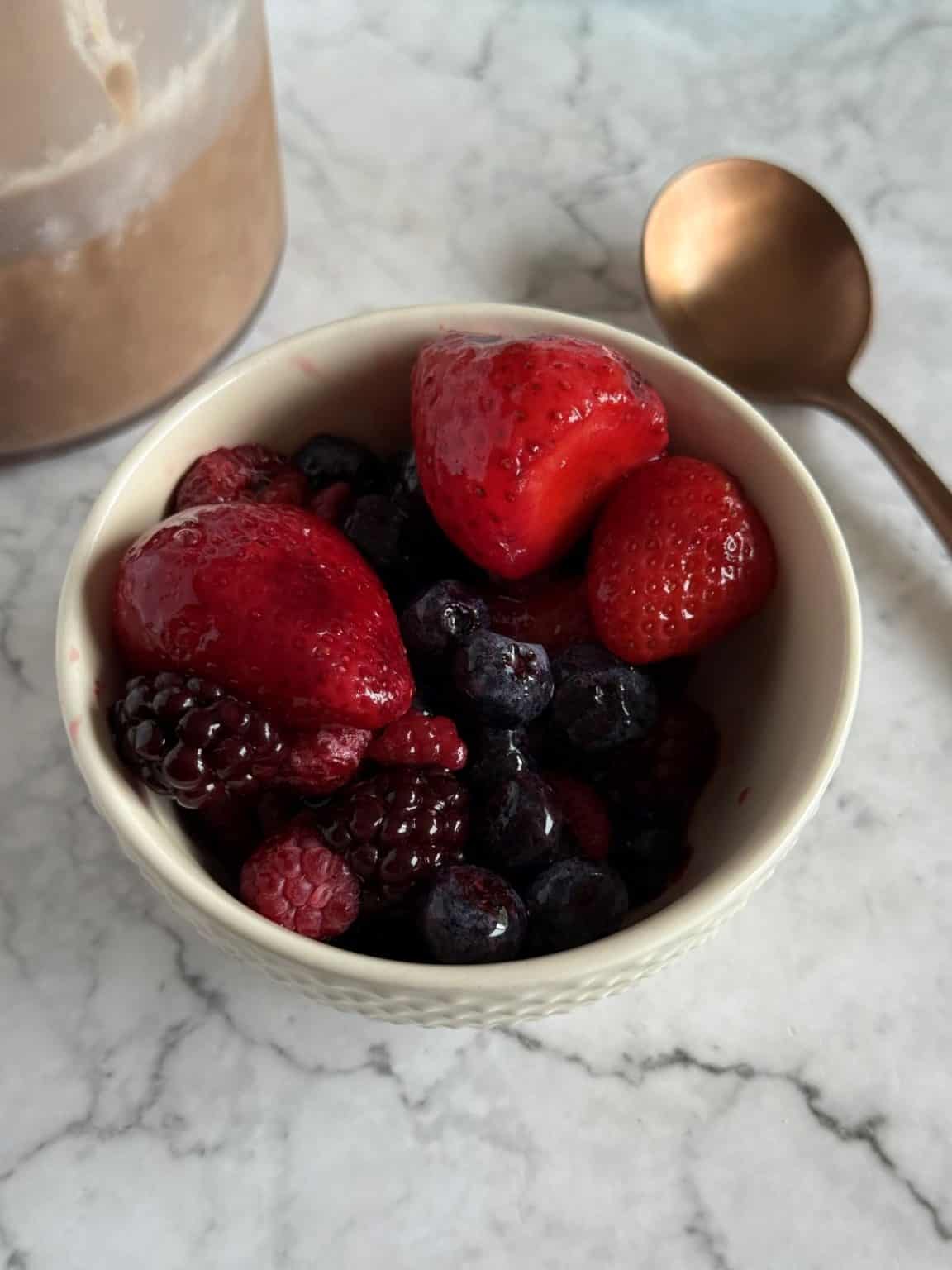 Ninja Creami Chocolate Berry Breakfast Ice Cream - Sam Cooks Kindness