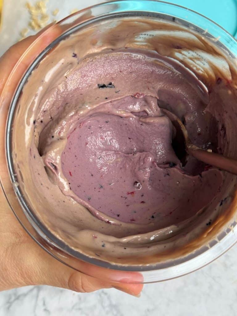 Ninja Creami Chocolate Berry Breakfast Ice Cream - Sam Cooks Kindness