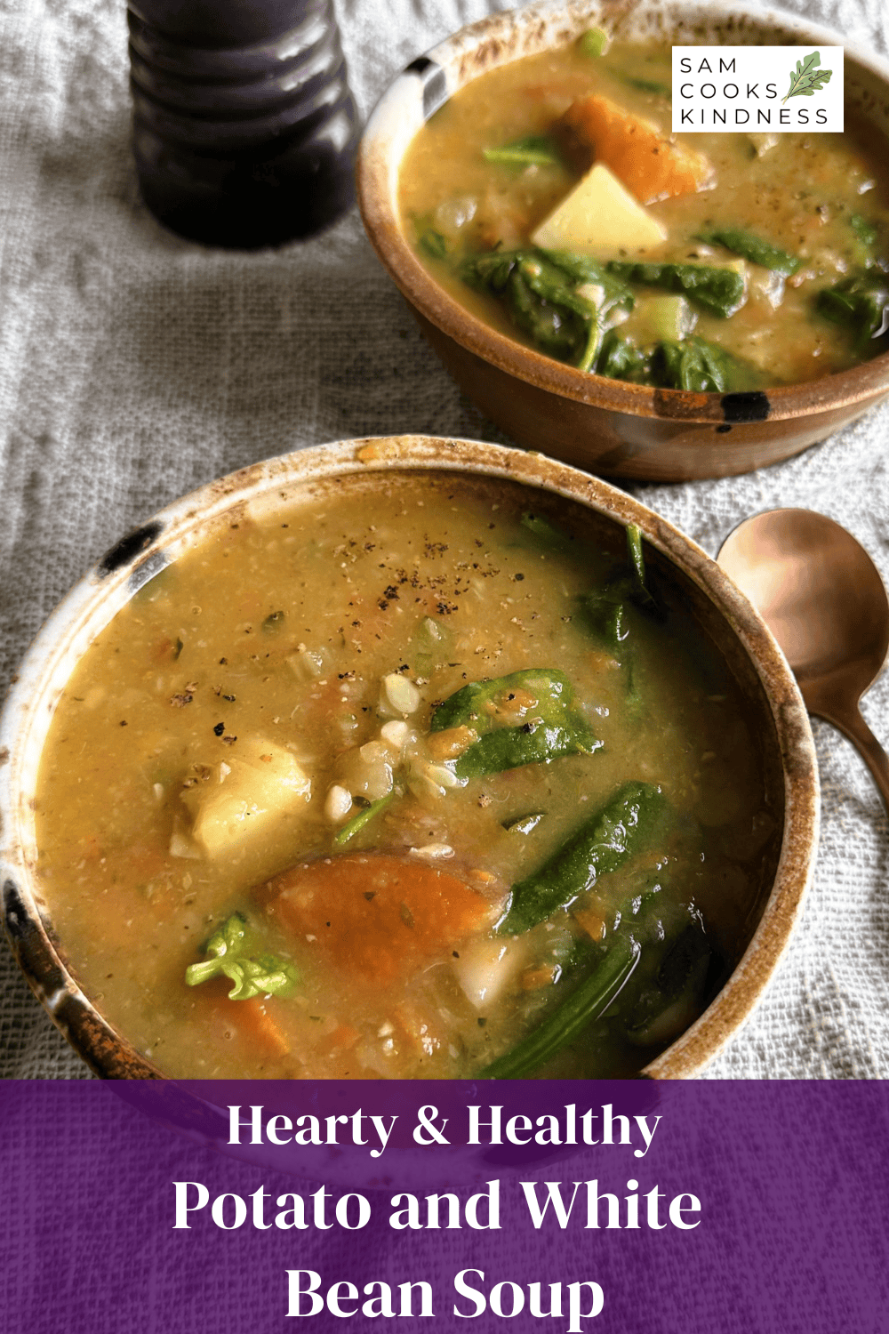 Hearty Lentil & Quinoa Soup (vegan & gluten free) - Sam Cooks Kindness