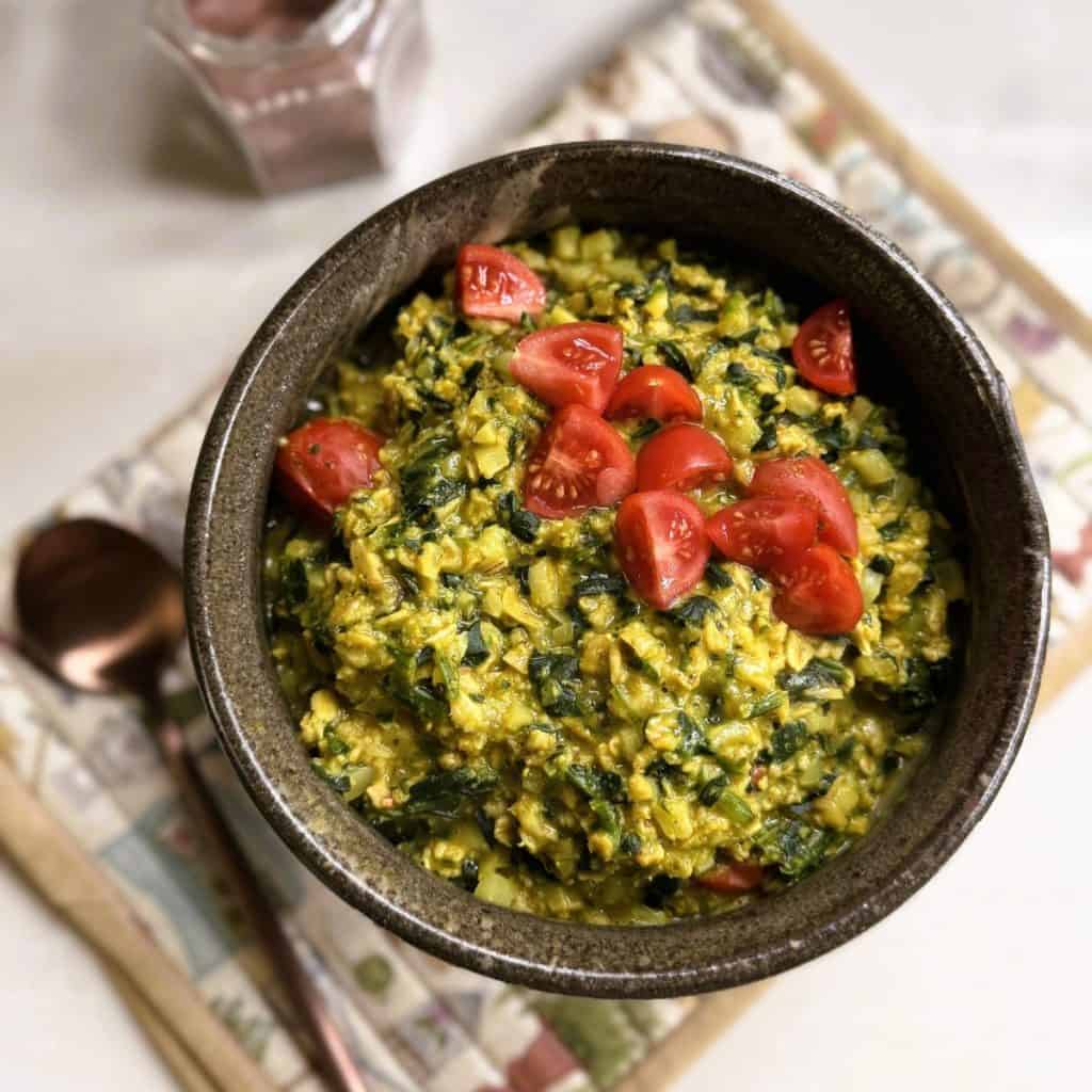 Savory Oatmeal with TVP (High Protein Vegan Recipe) - Sam Cooks Kindness